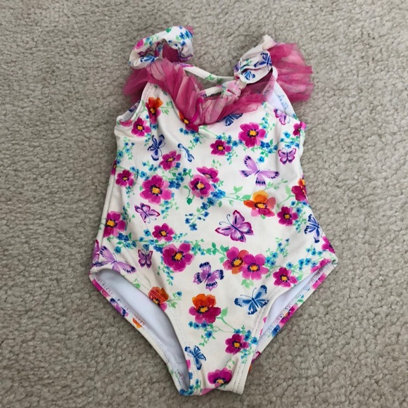 Flapdoodles | Swim | Toddler Girls Flapdoodles One Piece Ruffle ...